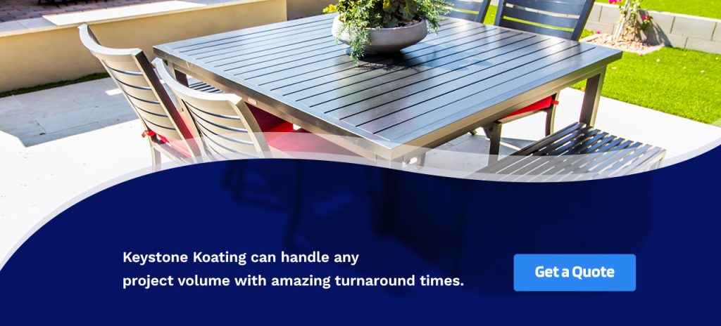 The Benefits of Powder Coating Outdoor Furniture